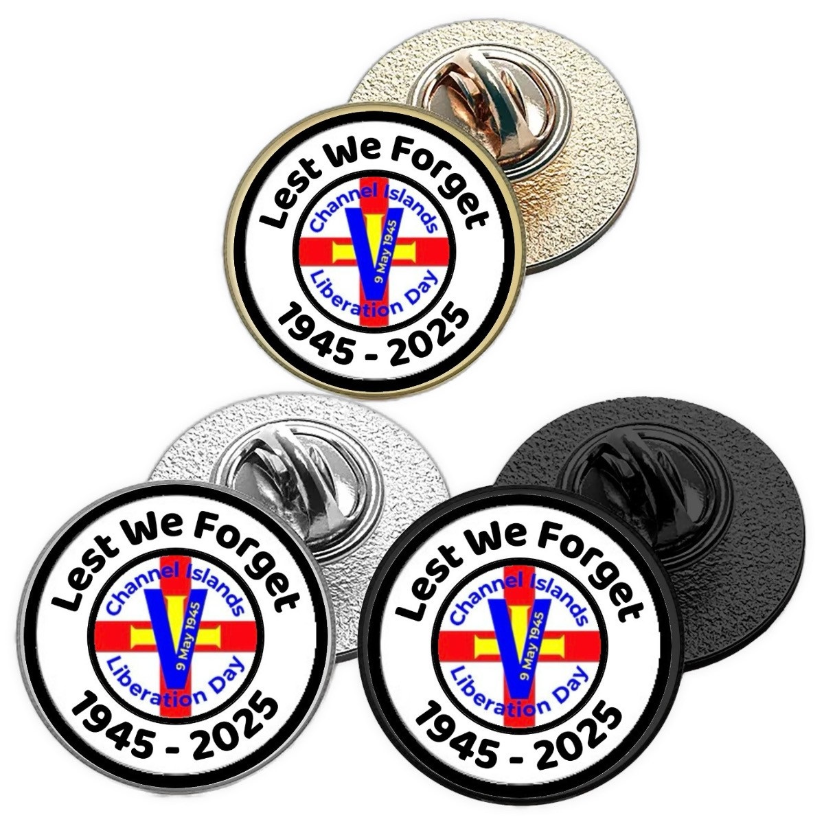 Channel Islands Liberation Day 1945 – 2025 (GSB24) 26mm Badge - Emblems ...