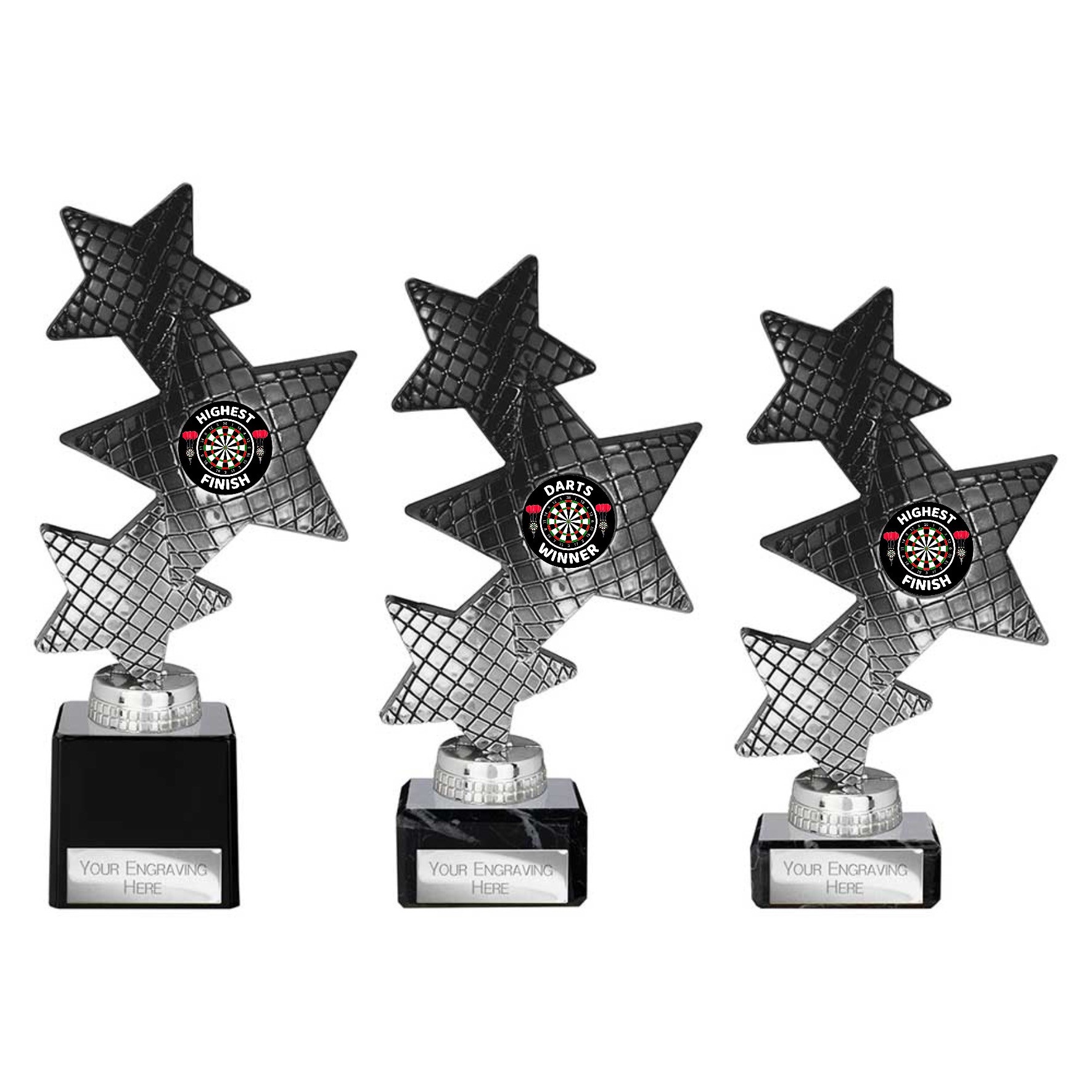 Trinity Black Darts Trophy Award - Emblems Gifts
